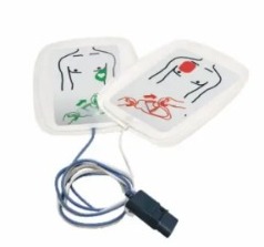 Eletrodo Conector PRETO Para Desfibrilador Cmos Drake Life 400 Futura( Adulto)-F7988W(AD) - Medbit