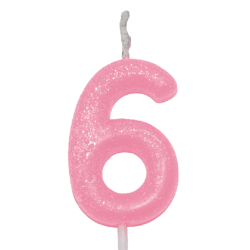 Vela de Número Rosa Candy - Yuppi Vai Ter Festa! Loja de Festa