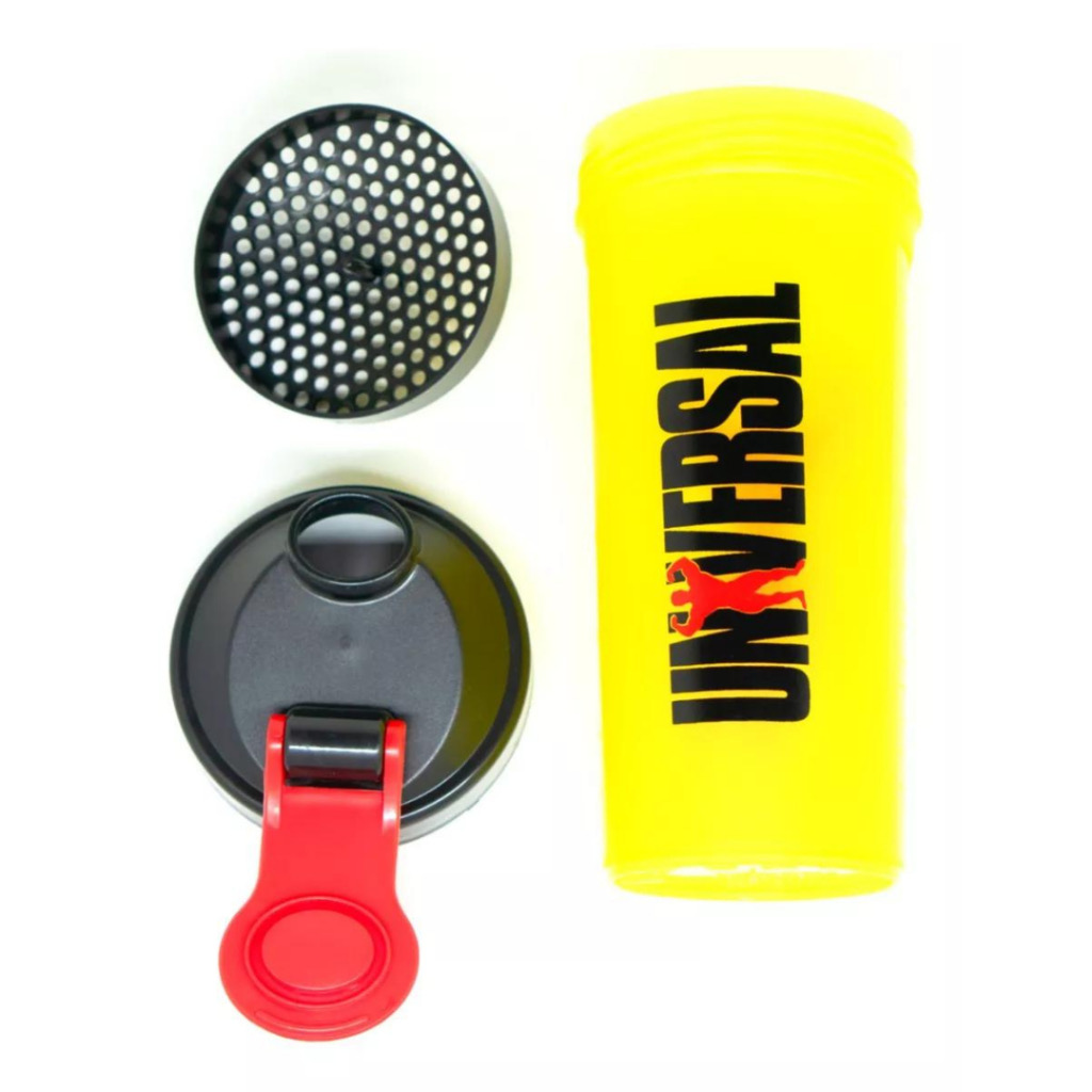 Coqueteleira Amarela 600ml - Universal - HEAVY NUTRITION SUPLEMENTOS