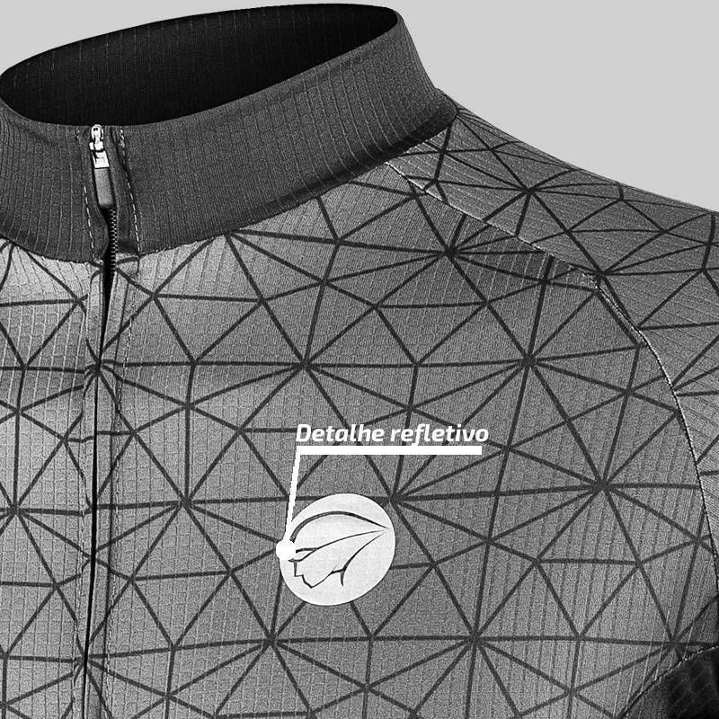 Camisa Ciclismo Mauro Ribeiro Manga Longa Plot Pto Masculina - BragaShop