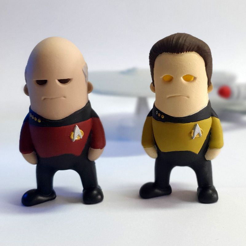 Kit Picard + Data - Star Trek - Half-Orc Custom & Collectibles
