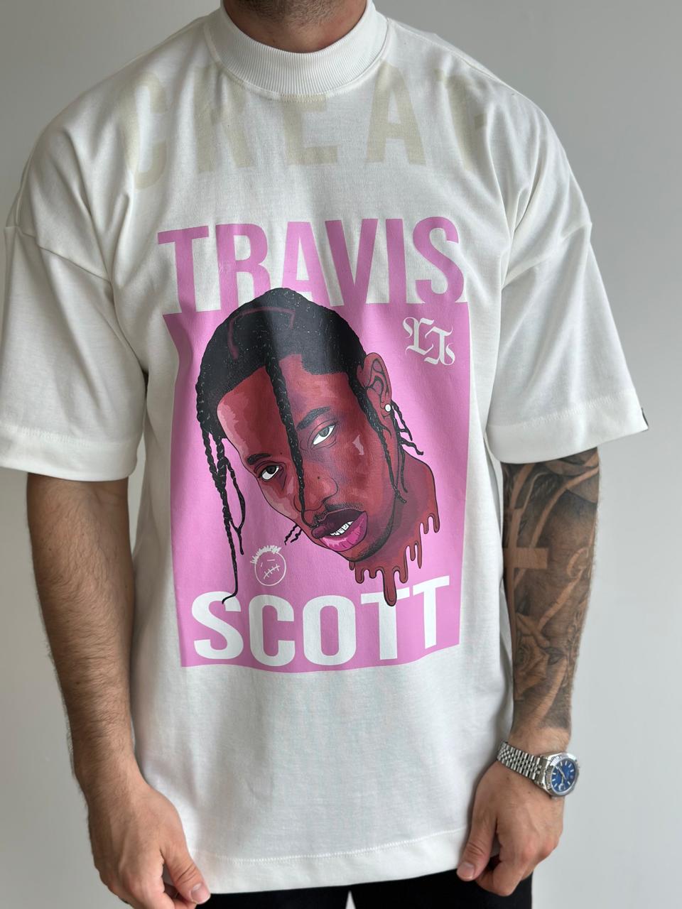 Camiseta Creat Travis Off White - WC SHOES