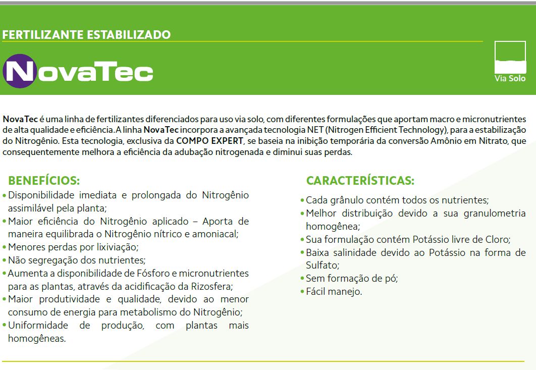 Adubo Fertilizante Novatec Compo Expert - Multi Jardim - Produtos para ...