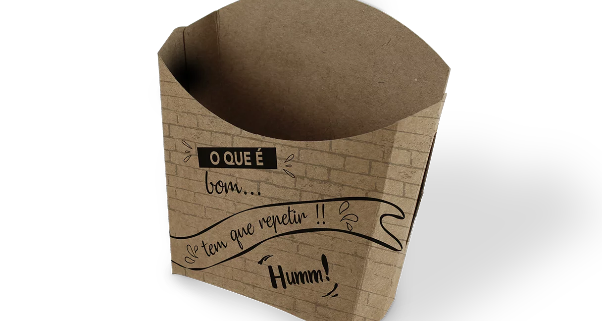 F2C - Embalagem para Batata Frita tipo Mc Donalds – 100 Unidades | Kraft Sustentável - Jmpack ...