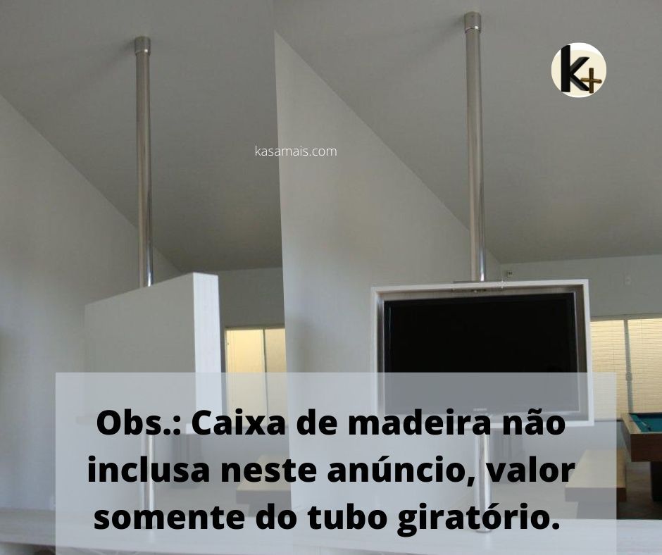 Suporte TV Caixa de Madeira - Kasa Mais