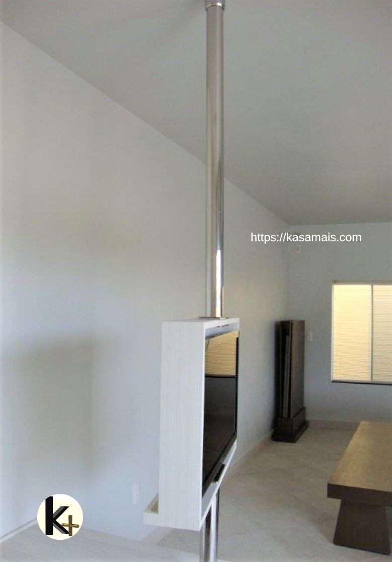 Suporte TV Caixa de Madeira - Kasa Mais