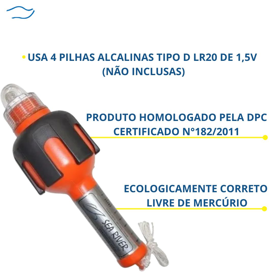 Facho Holmes Classe I p/ Boia Salva-Vidas | Luz Automática Homologada ...