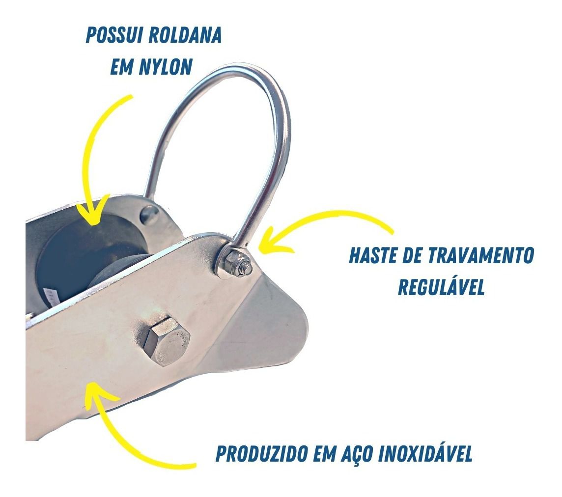 Suporte Para Ancora Proa Inox Com Roldana Barcos Náutico | Produtos ...