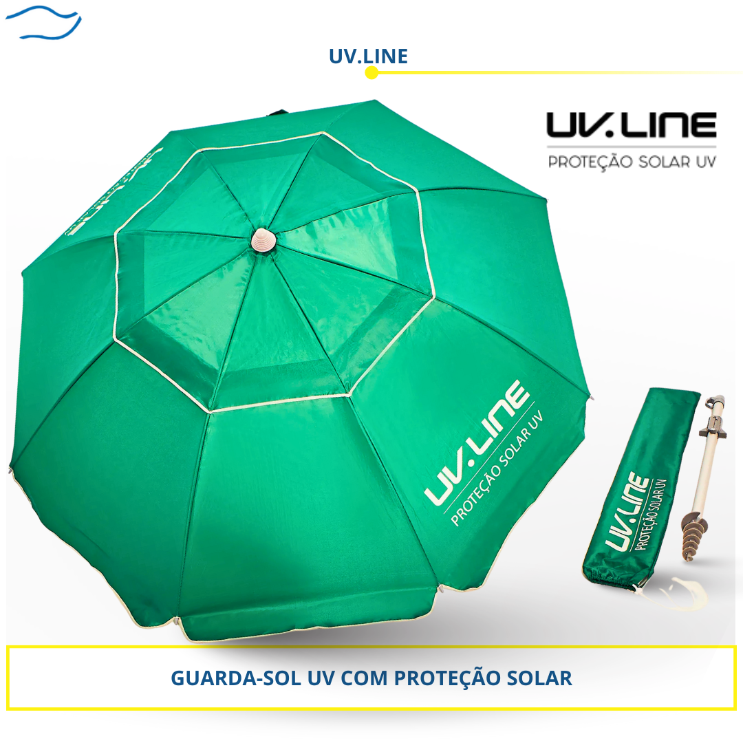 Guarda-Sol UV.Line FPU50+ Cabo Articulado Quebra-Vento 1,90m - Produtos ...