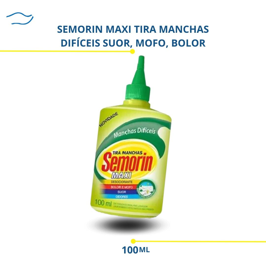 Tira Manchas Maxi Semorin com Oxigênio Ativo p/ Roupas Difíceis - Produtos Náuticos Brasil