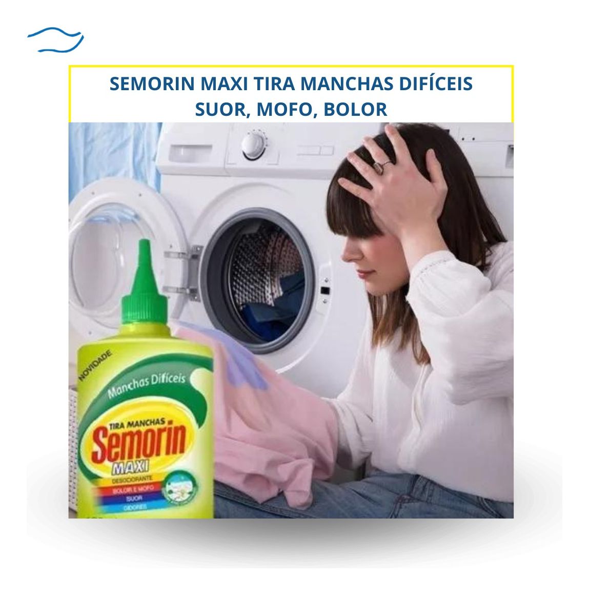 Tira Manchas Maxi Semorin com Oxigênio Ativo p/ Roupas Difíceis ...