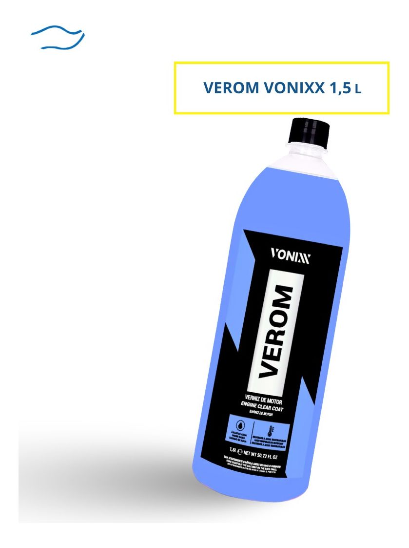 Verom Verniz de Motor Vonixx 1,5L Proteção e Brilho Base D’Água ...