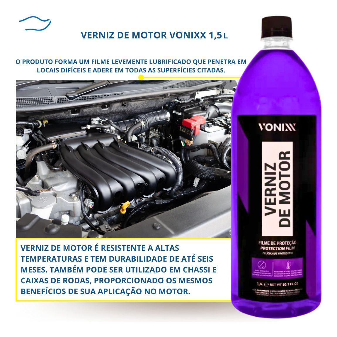 Verniz De Motor Filme De Proteção Vonixx 1,5l | Produtos Náuticos ...