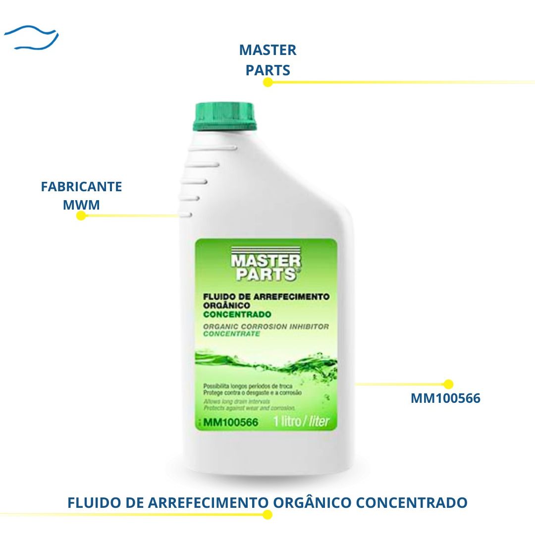 Fluido de Arrefecimento Orgânico MWM Master Parts 1L Concentrado ...