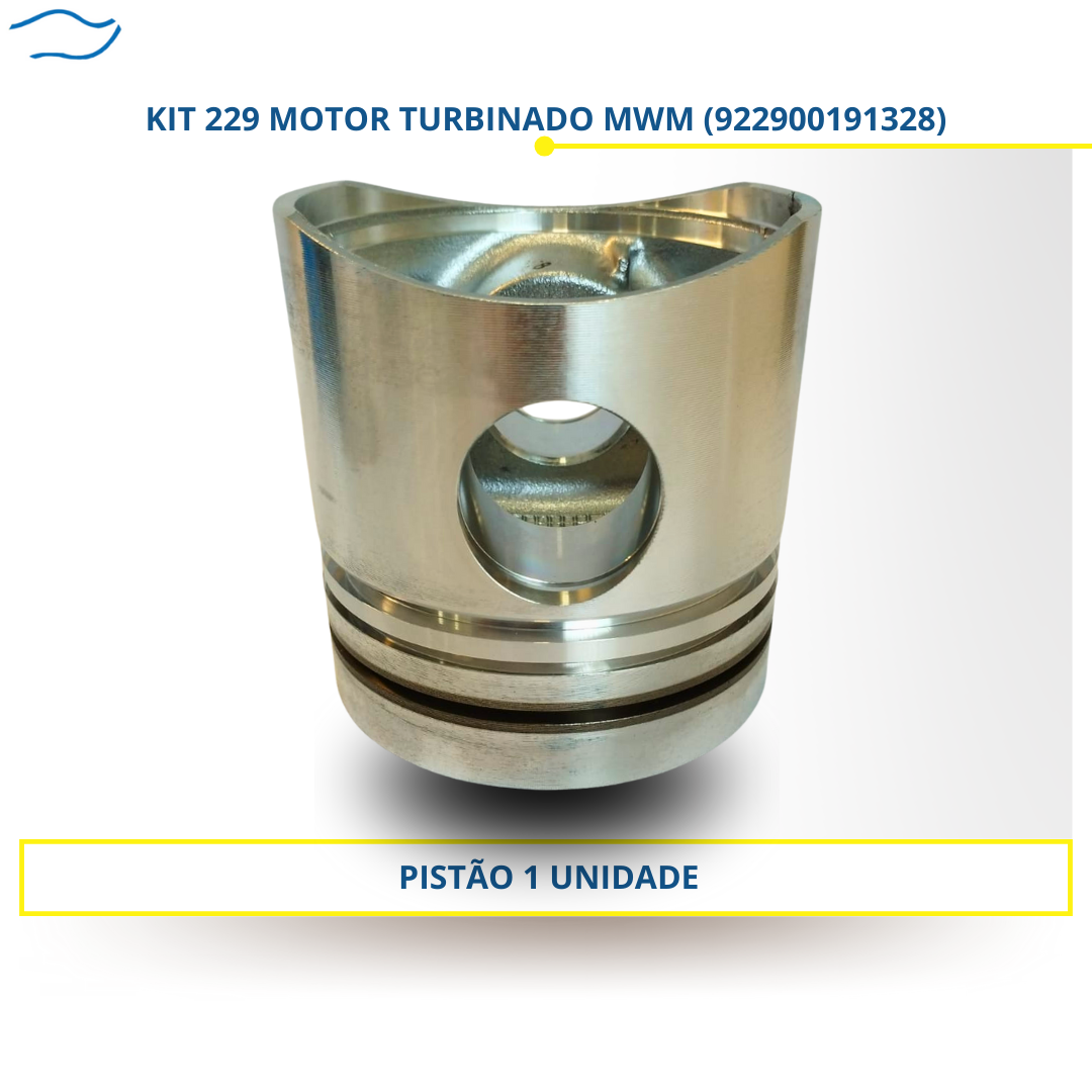 Kit Motor MWM 229 Turbinado Original 1 Cilindro – Código 922900191328 ...