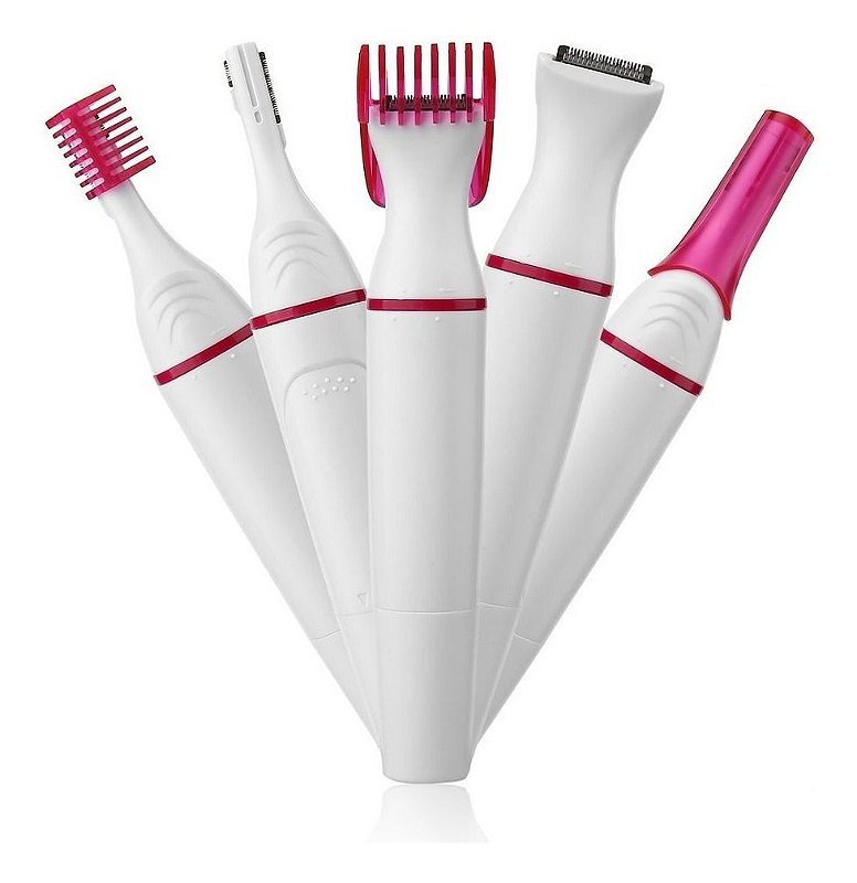 Depilador Elétrico Portátil Raspa Pêlo Intimo Axila Buço 5x1 - Lullu Person