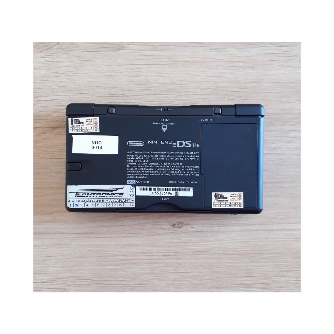 Console Nintendo DS Lite Azul Usado - Fazenda Rio Grande - Curitiba ...