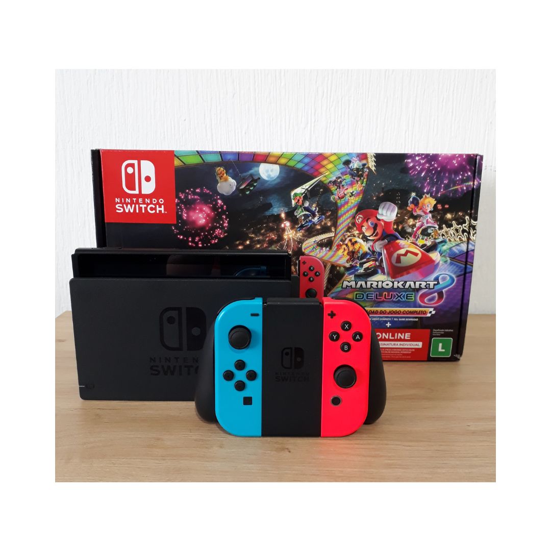 Console Nintendo Switch V2 Com Caixa - Fazenda Rio Grande - Curitiba ...