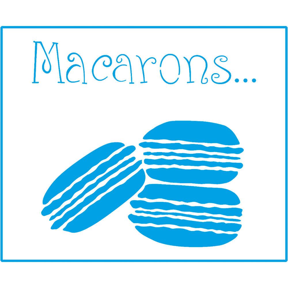 STM-650 - STENCIL - MACARONS - Marronzinhas Artes
