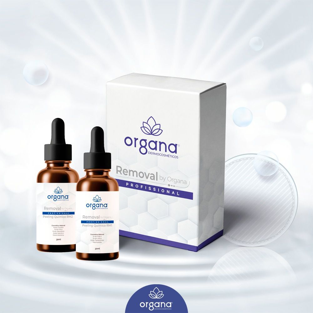 Kit Organa Peeling Químico Removal RM1 e RM2 30ml cada - Organa Cosméticos