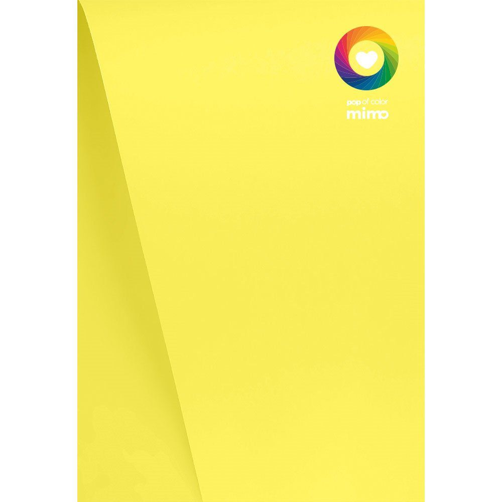 Papel Color Pop Amarelo Canarinho Mimo - A4 - 180 gr - 25 unds ...