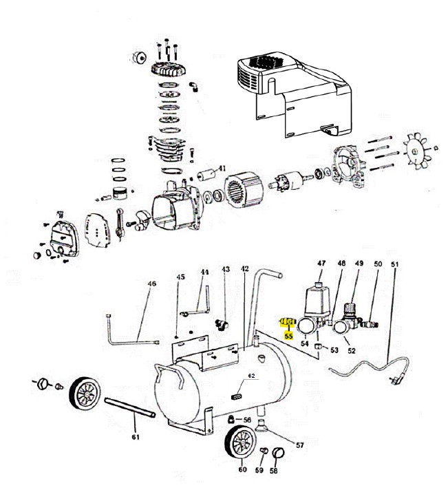 Válvula Segurança Compressor Tekna CP85.25 CP85.30 CP85.50 - MaximaShop