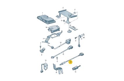 Sonda Lambda Original VW Bora Golf 06A906265F - GSANTOS IMPORTADORA DE AUTOPECAS LTDA