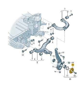 Cubo Roda Dianteira Original VW Amarok 2H0407615 - G Santos pecas e ...