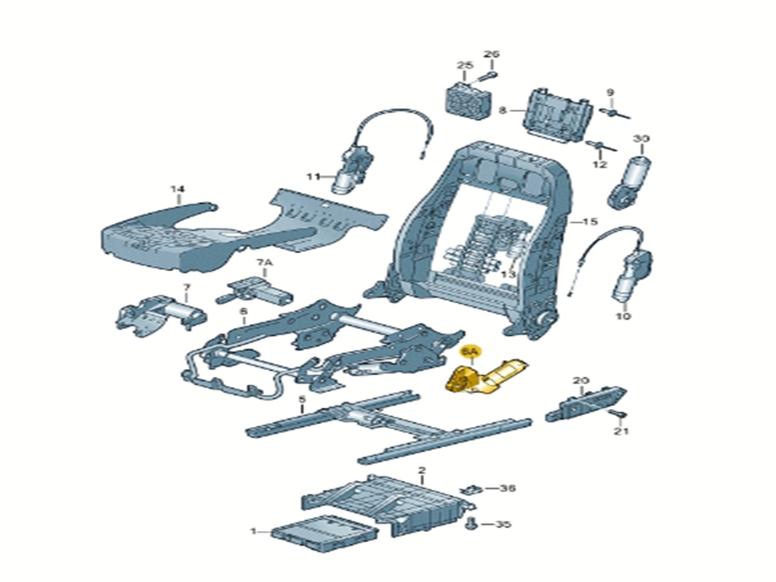 Motor Banco Regulage L.Esquerdo VW Touareg Audi A4 7L0959111 - GSANTOS ...