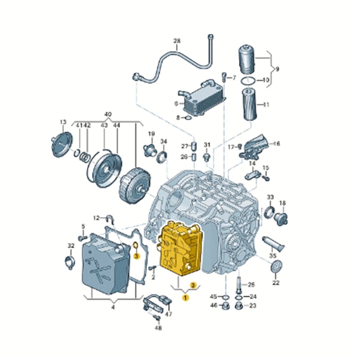 Mecatrônica Audi Q3 DQ500 0BH325025J Z1N - GSANTOS IMPORTADORA DE ...