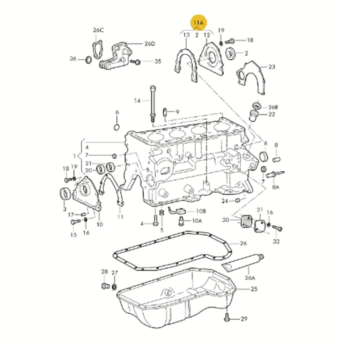 Retentor Flange Traseiro VW Gol Parati Saveiro 036103171 - GSANTOS ...