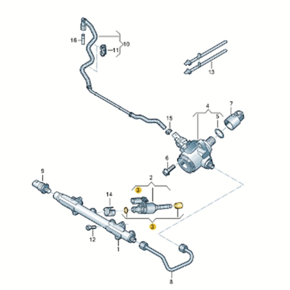 Jg. Reparo Injetor TSI VW Passat Touarge A3 Q5 Q3 06G998907 - G Santos ...