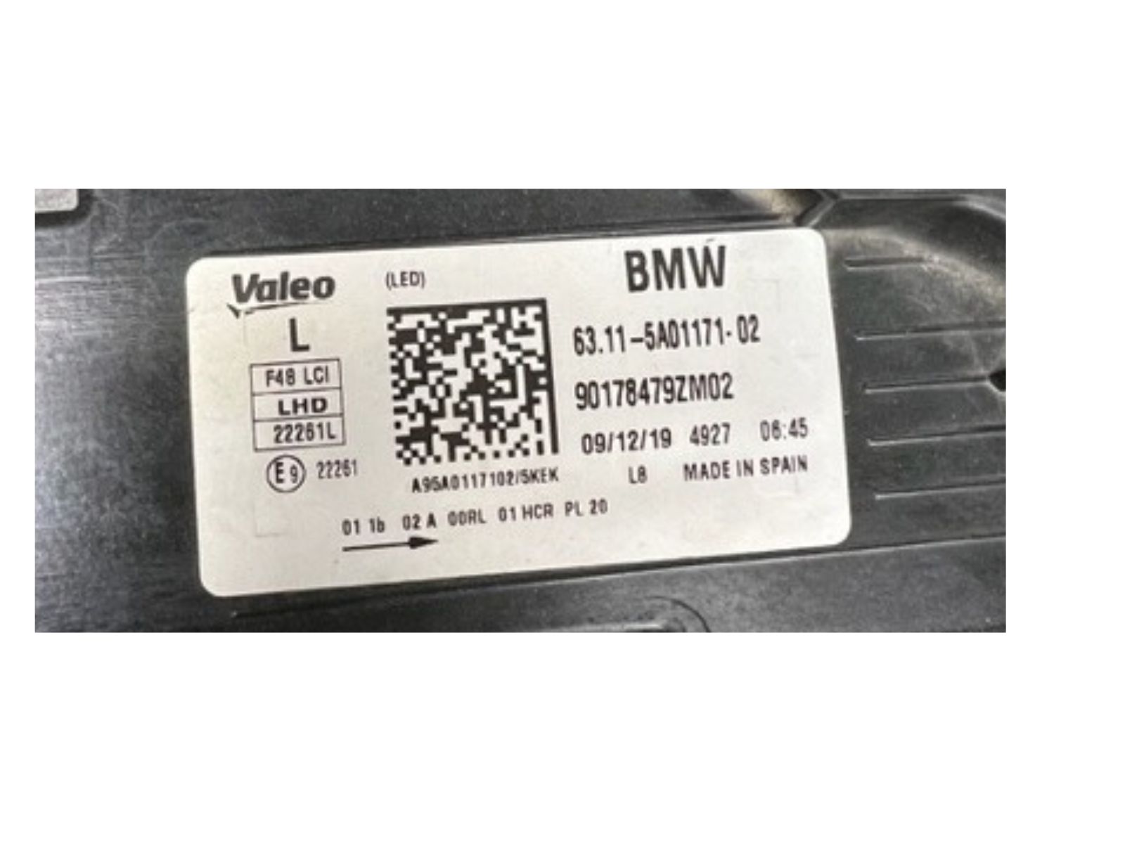 63119477811 FAROL LEDS ORIGINAL BMW X1 F48 63115A01171 LE - GSANTOS ...