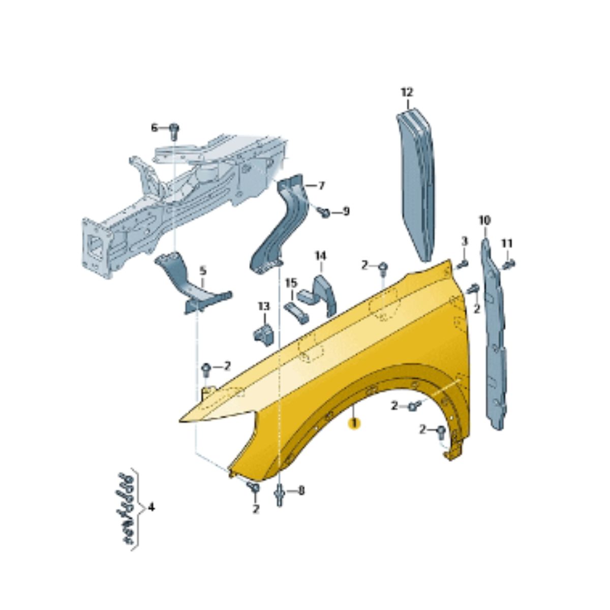 PARALAMA ESQUERDO AUDI Q3 2019>> 83A821021 - GSANTOS IMPORTADORA DE ...