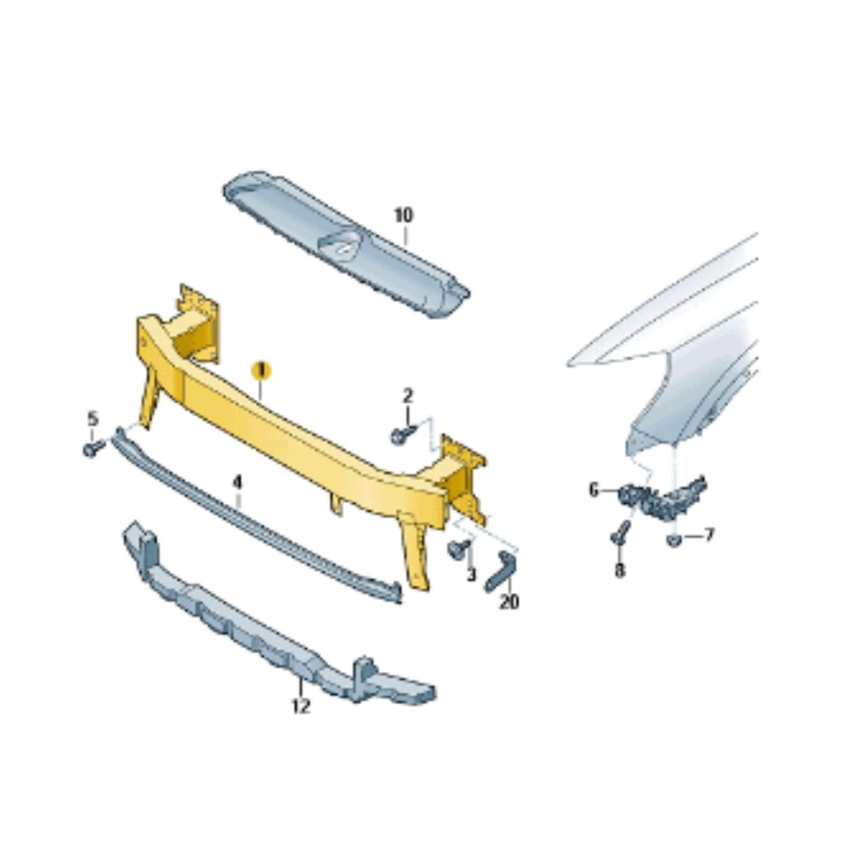 ALMA DIANTEIRA AUDI Q3 2018 >> 83A807109 - G Santos pecas e serviços ME