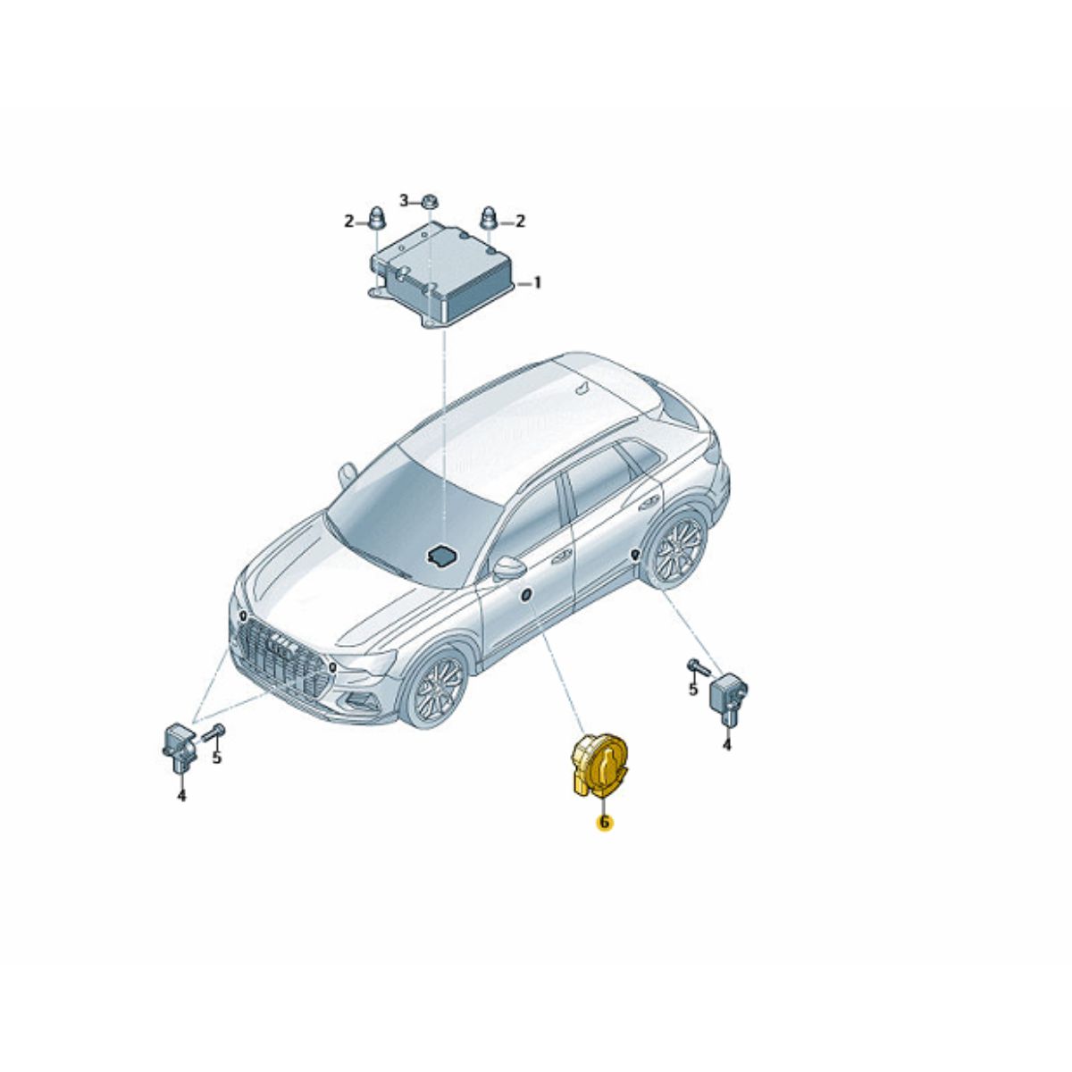 5Q0959354 SENSOR DE PRESSAO AIRBAG VW - GSANTOS IMPORTADORA DE ...