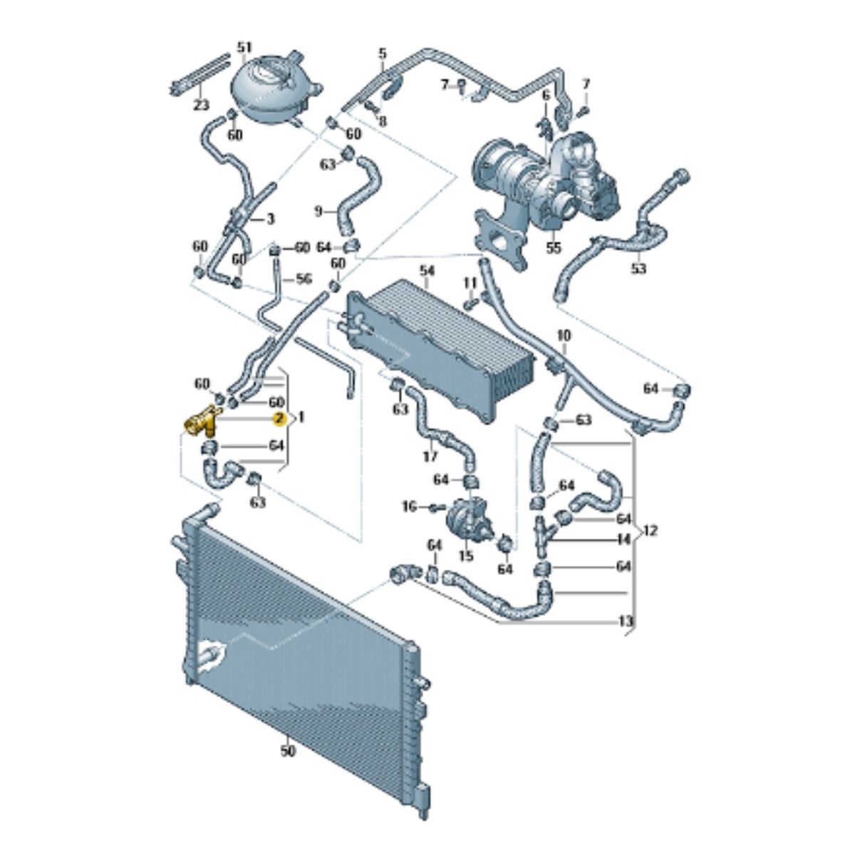 Conexão Rápida VW Golf Jetta Passat Tiguan A3 Q3 5Q0122291AM - G Santos ...