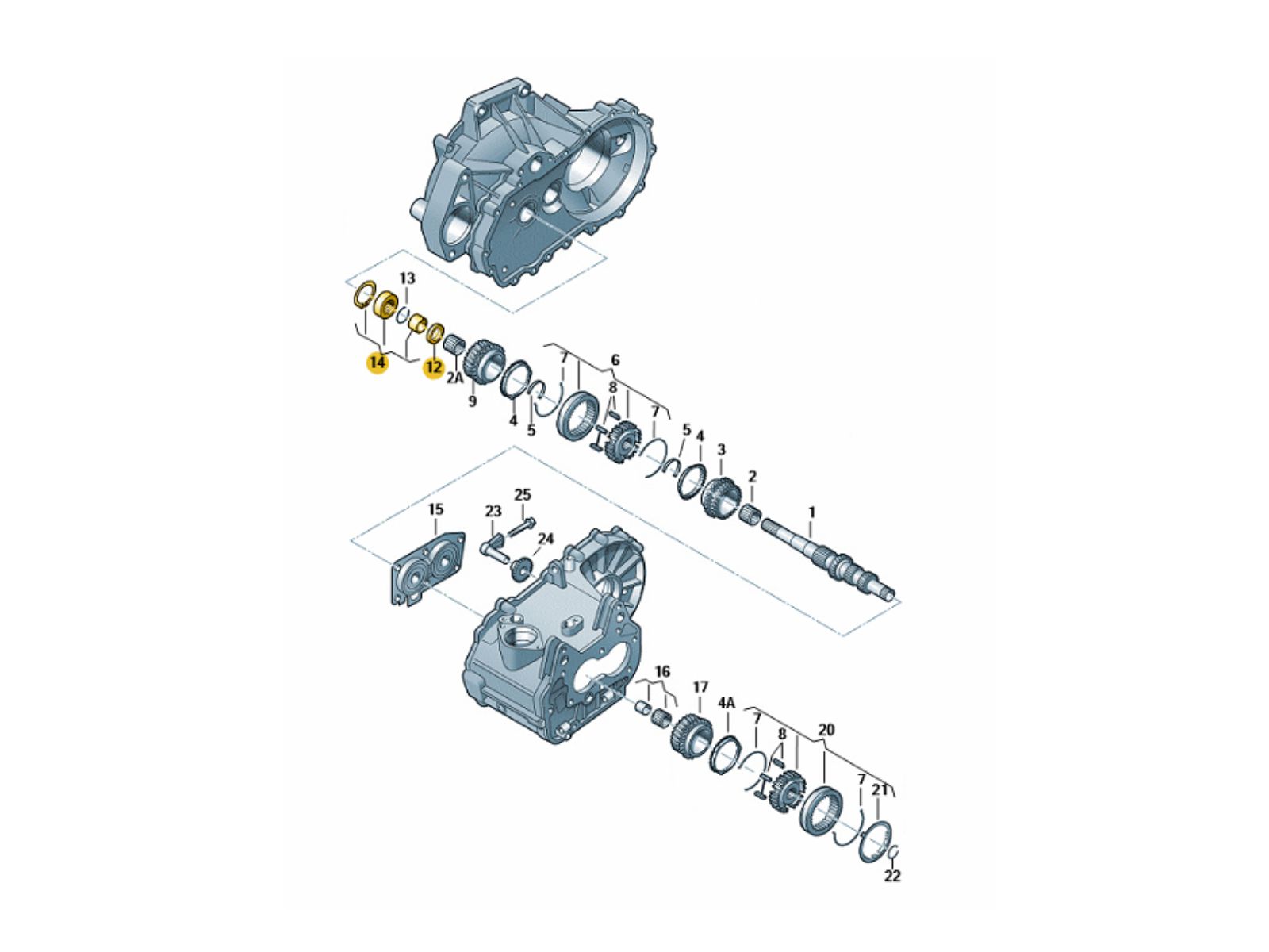 02T311375K Rolamento Agulha Do Câmbio Original Saveiro Up Voyage Gol ...
