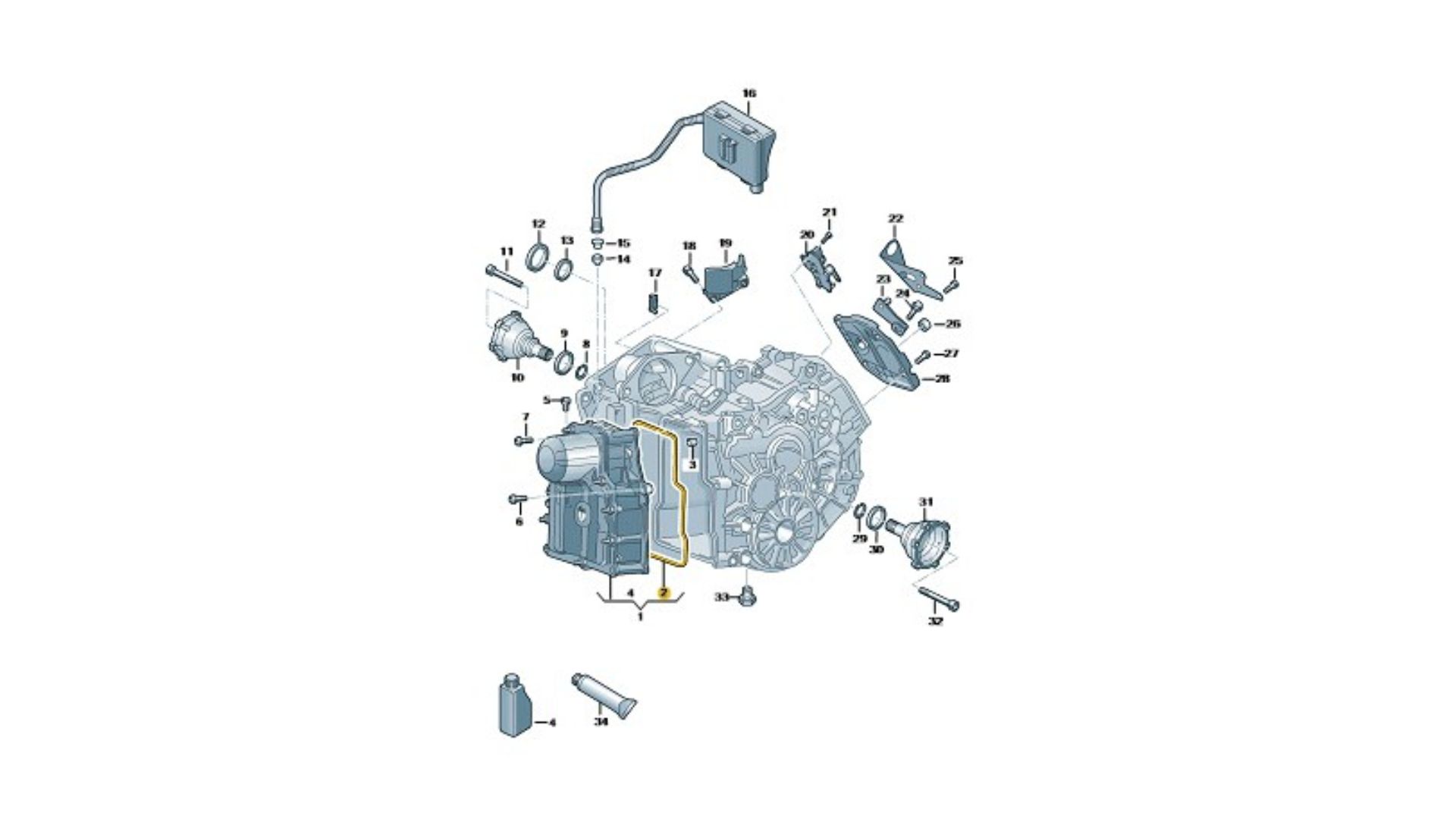 0AM927377 JUNTA MECATRONICA DQ200 0AM - G Santos pecas e serviços ME