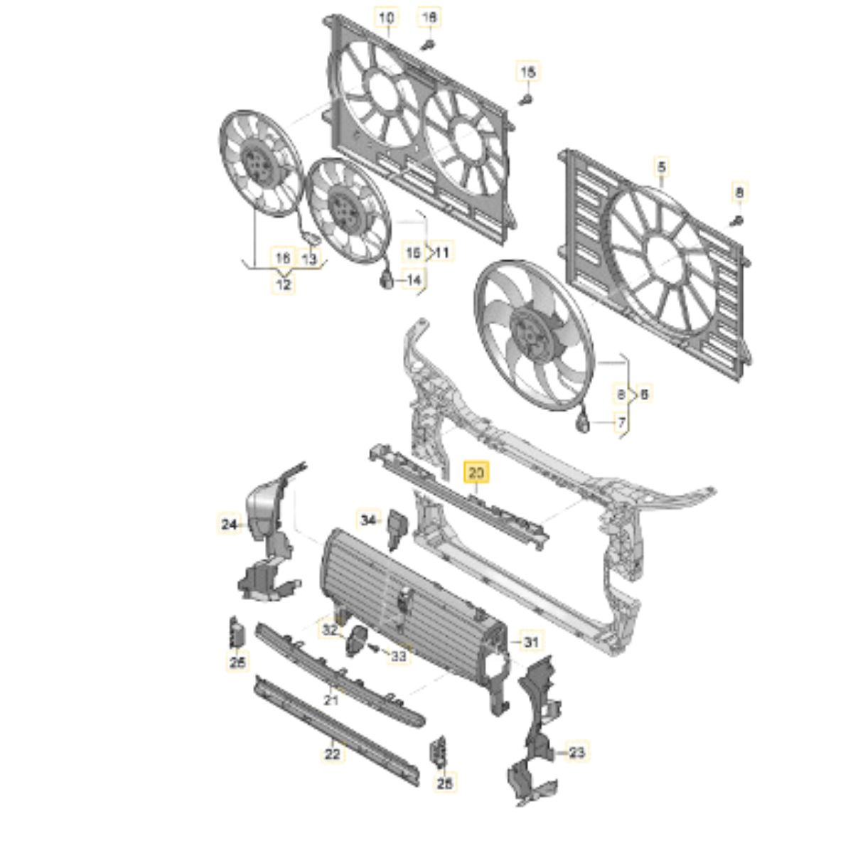 Condutor de Ar Superior AUDI Q5 17>>> 80A121292 - GSANTOS IMPORTADORA ...