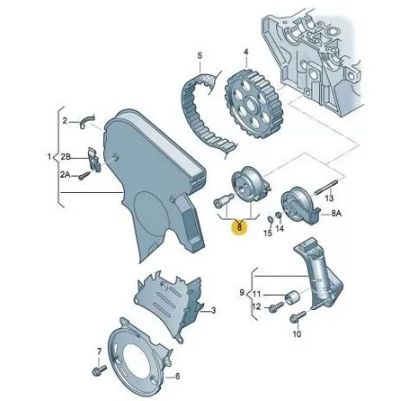 Tensor Correia Bora 2.0 Golf 2.0 Audi A3 1.8 06B109243F - GSANTOS ...