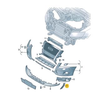 Suporte Guia Do Parachoque Audi Q5 09/2012 8R0807278 - G Santos pecas e ...