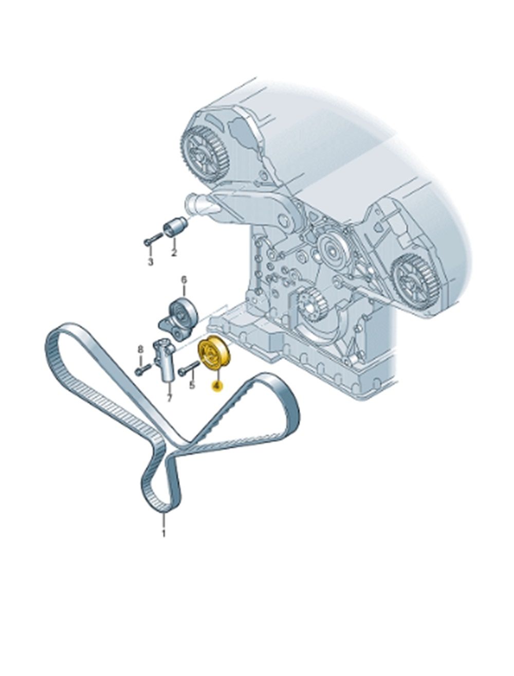 Polia Correia Dentada KLG Touareg A6 A8 RS6 077109244E - GSANTOS ...