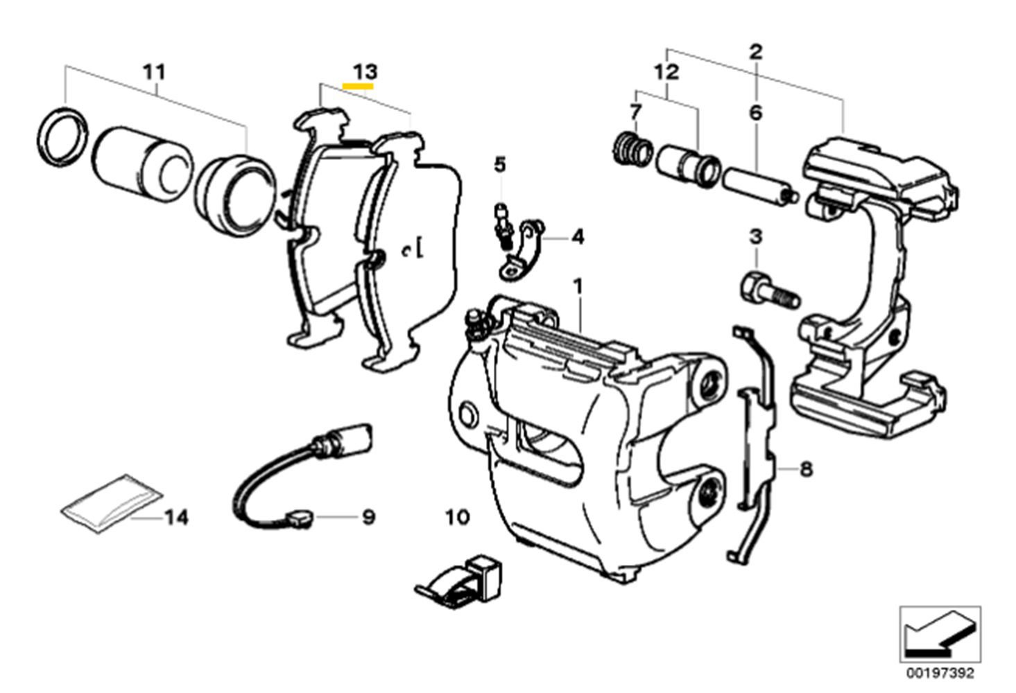 Pastilha de Freio Dianteiro BMW E36 E34 E32 Z3 34111162535 - G Santos ...