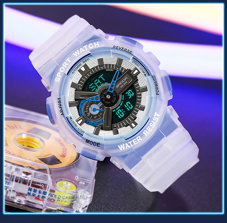 Relógio masculino Sanda 3029 - lojaednilsonrelogios.com.br