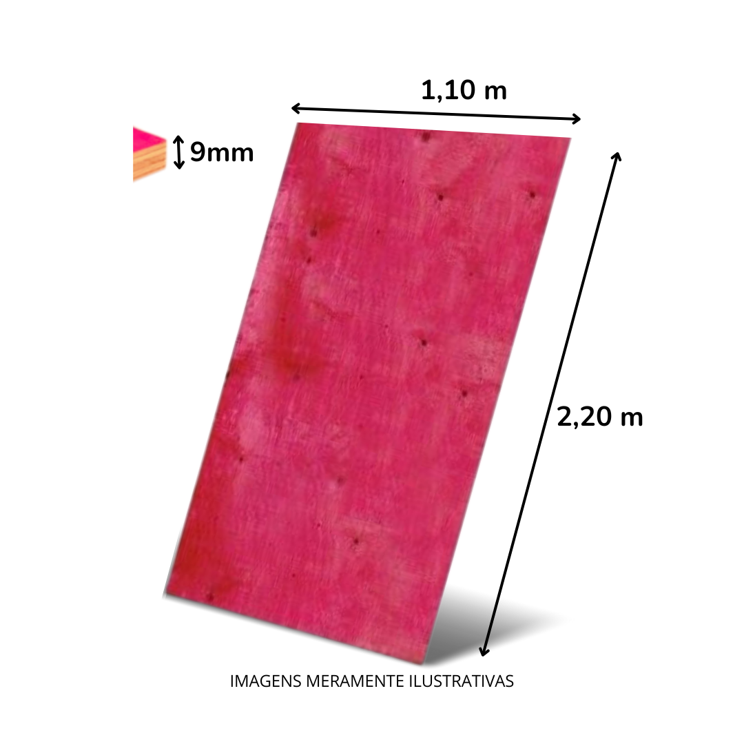 Madeirit Pinus 9MM 1,10x2,20 - Zzat Full Lar e Construção
