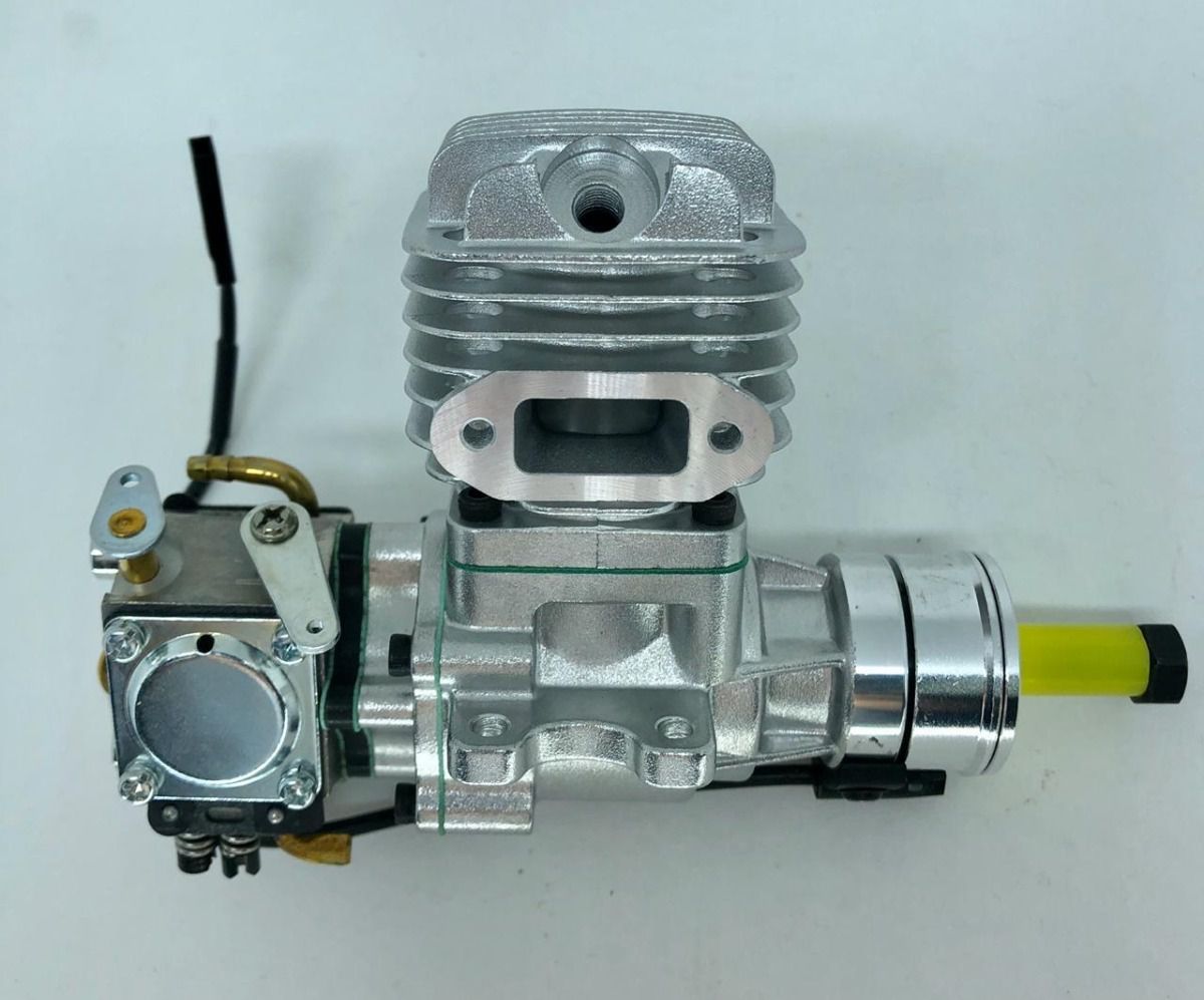 Motor RCGFf 10cc SE Gasolina Escapamento Lateral - TM Hobbies - Modelismo