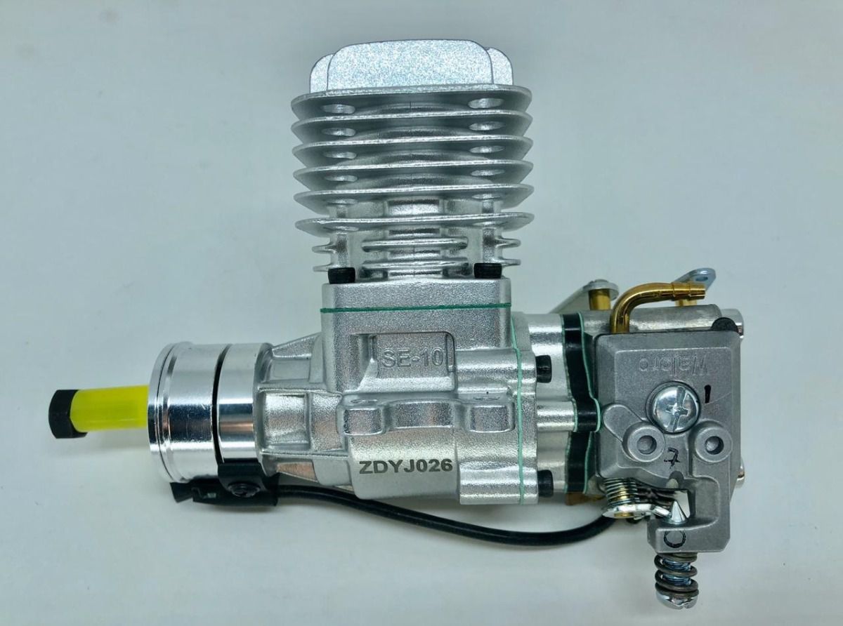 Motor RCGFf 10cc SE Gasolina Escapamento Lateral - TM Hobbies - Modelismo