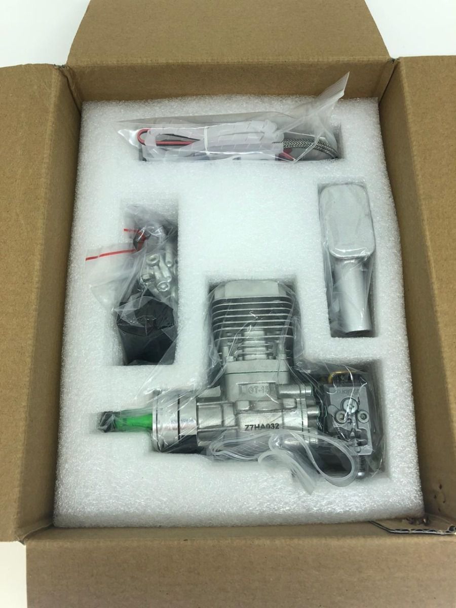 Motor RCGF 15cc Gasolina Escapamento Lateral - TM Hobbies - Modelismo