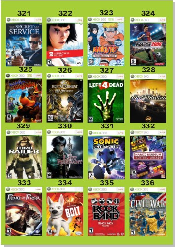 Catálogo Jogos Xbox 360 - 177 à 336 - Fenix GZ - 18 anos no mercado!